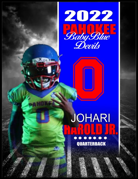 Poster Template Player Highlight Template Affinity Photoshop - Etsy