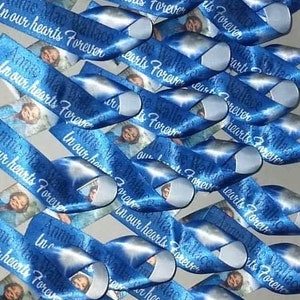 Customized Memorial Ribbons Funeral Ribbons Rest in Peace - Etsy