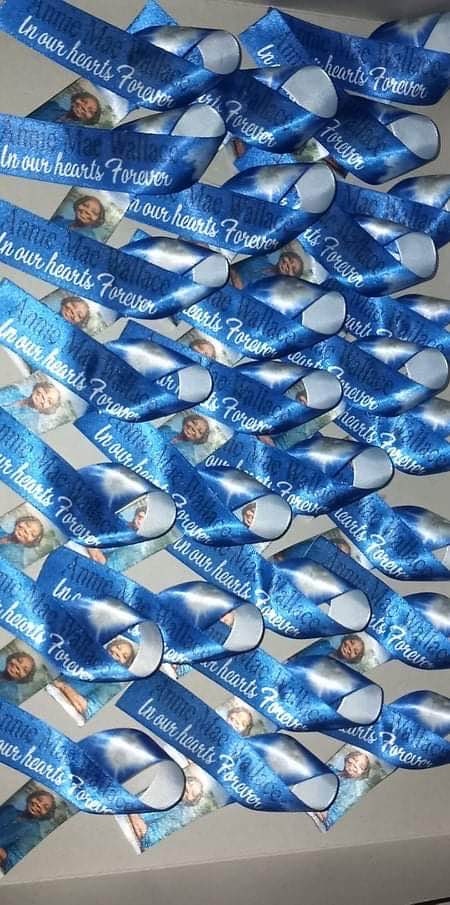 Customized Memorial Ribbons Funeral Ribbons Rest in Peace - Etsy