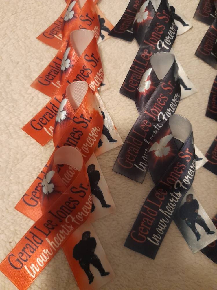 Customized Memorial Ribbons Funeral Ribbons Rest in Peace - Etsy