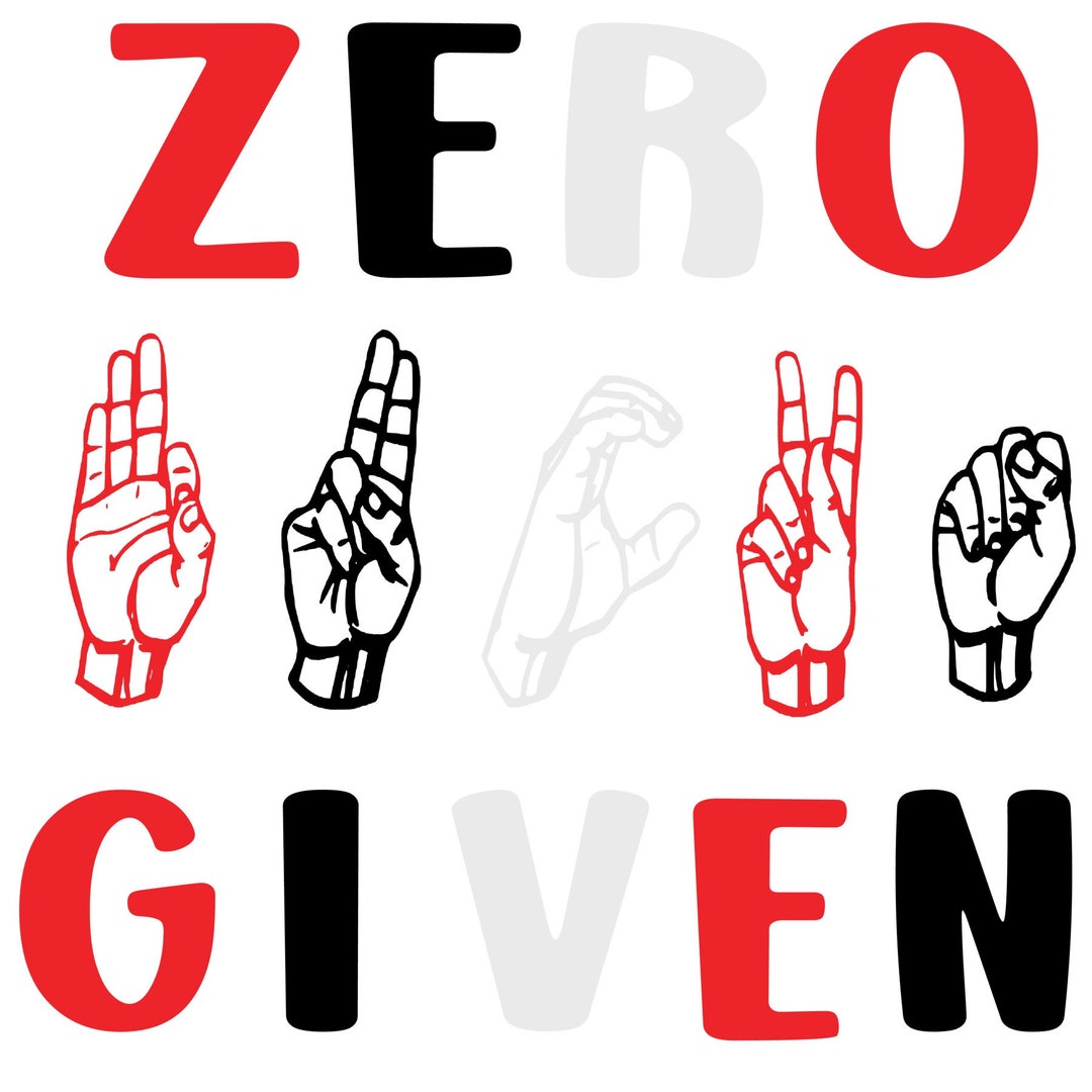 No Fs Given SVG, Zero Fs Given SVG, No Fucks Digital Download, Zero ...