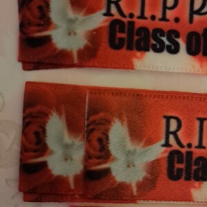 Sublimation Rest in Peace Ribbons, Memorial Ribbon Template Photoshop ...