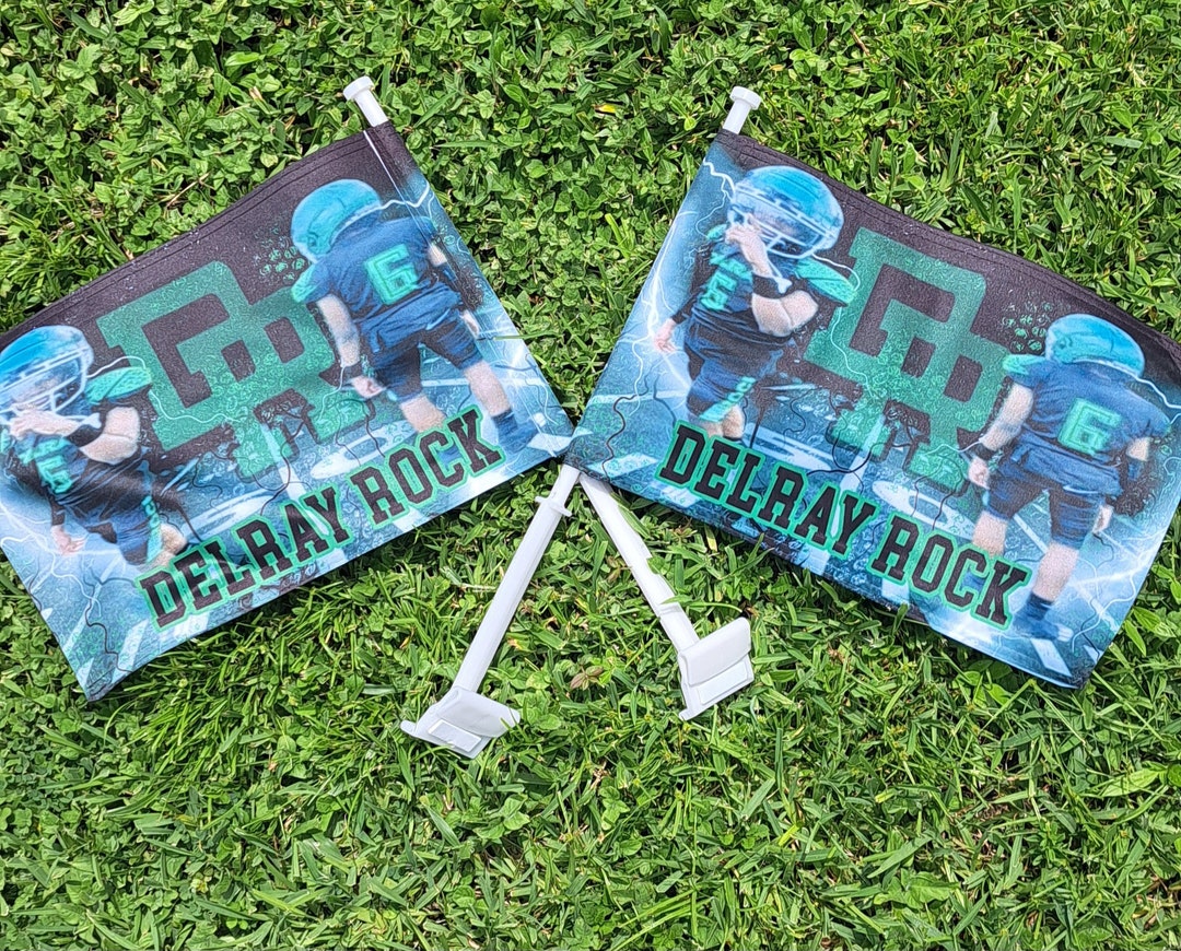 Custom Car Flags, Football Team Spirit, Custom Car Flags, Football ...