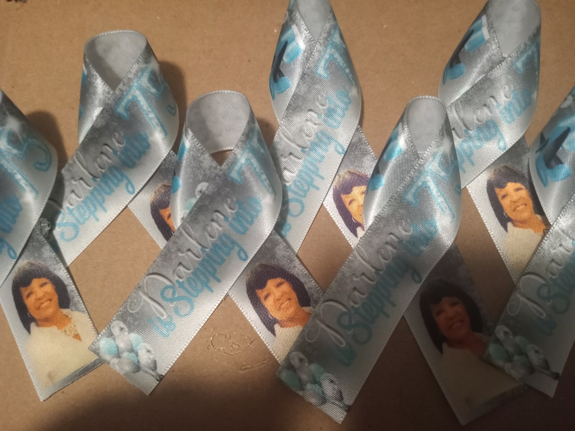 Customized Memorial Ribbons Funeral Ribbons Rest in Peace - Etsy