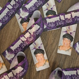 Customized Memorial Ribbons, Funeral Ribbons, Rest in Peace Trinket ...