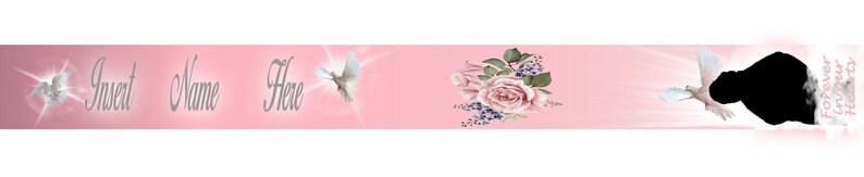 Sublimation Rest in Peace Ribbons Memorial Ribbon Template - Etsy