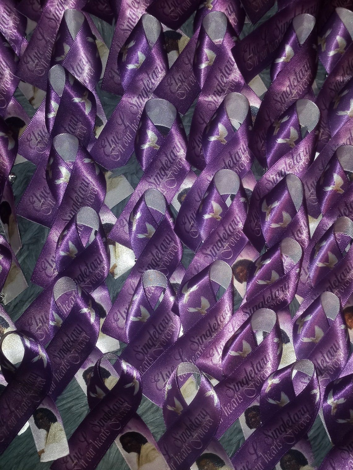 Customized Memorial Ribbons Funeral Ribbons Rest in Peace - Etsy