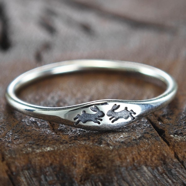 Rabbit Ring - Etsy