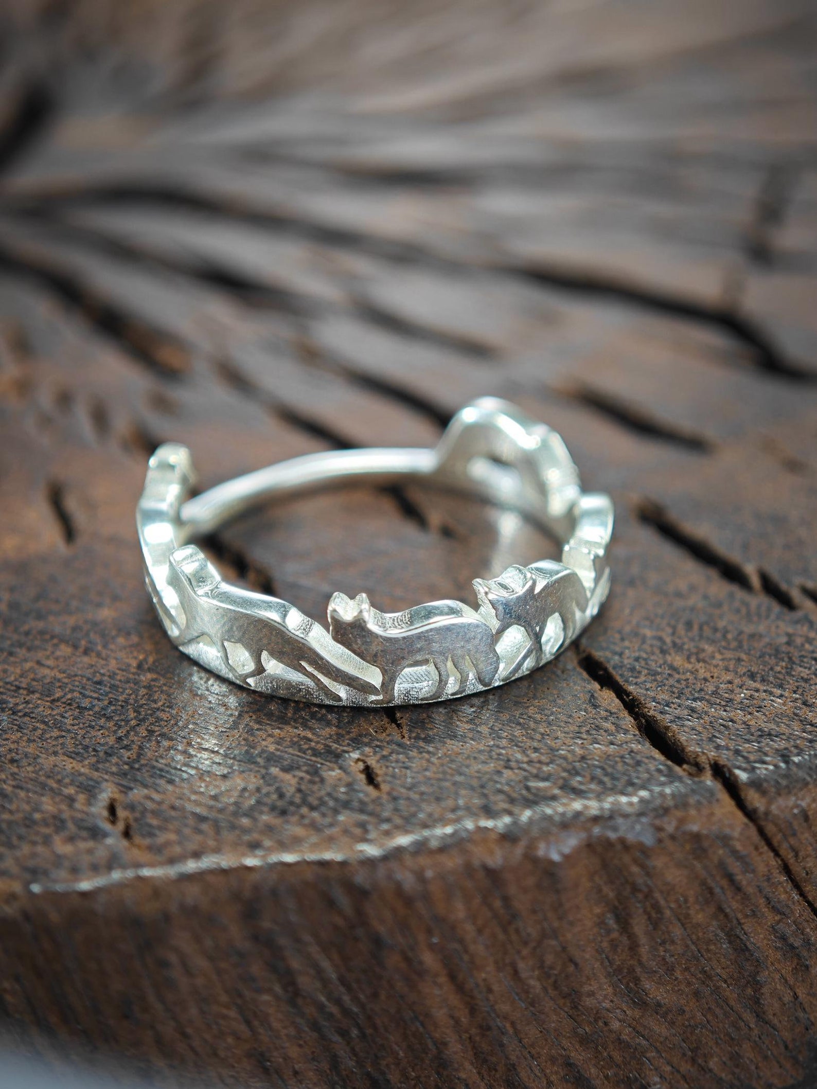 Silver Family Wolf Ring,werewolf Ring - Etsy