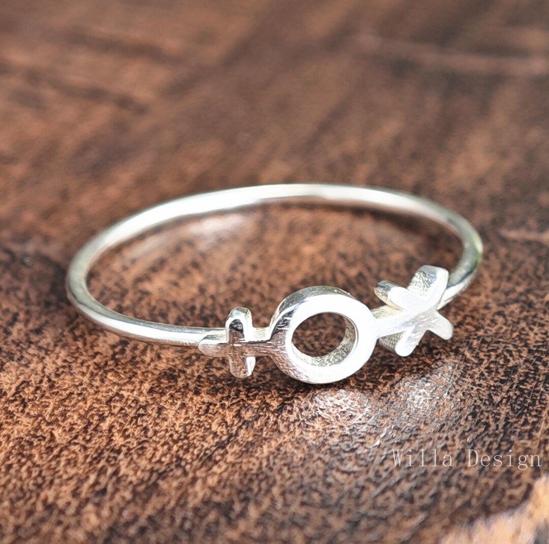 Female Symbol Ring,silver Venus Symbol Ring,feminist Jewelry Gift ...