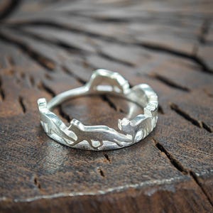 Silver Family Wolf Ring,werewolf Ring - Etsy