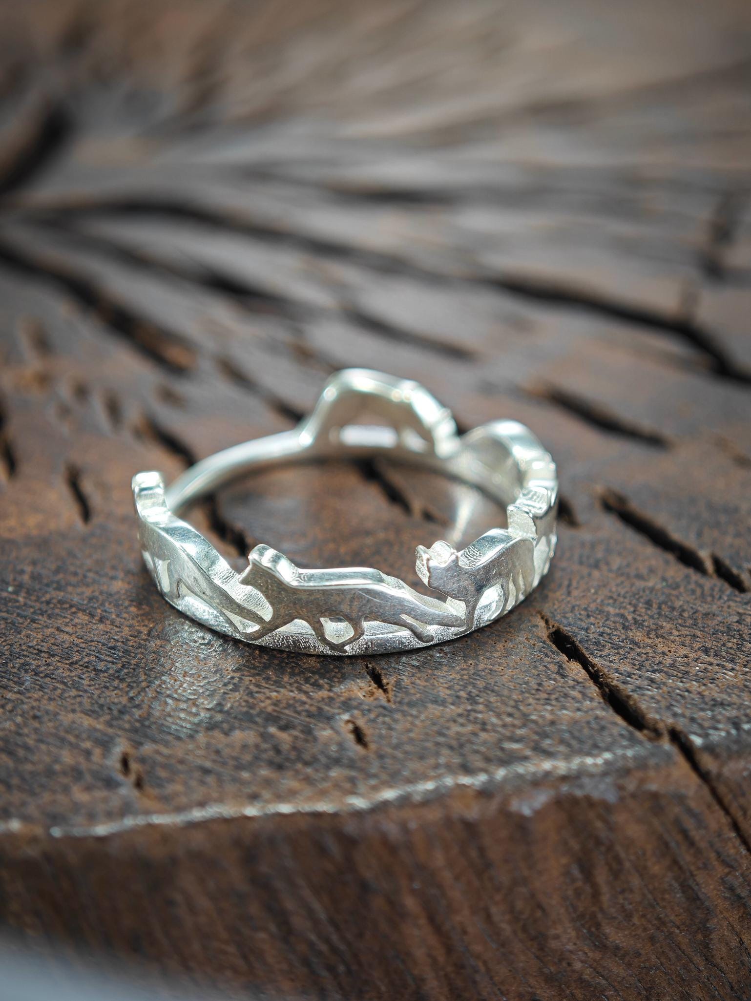 Silver Family Wolf Ring,werewolf Ring - Etsy