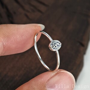 925 Silver Treble Clef Ring - Etsy