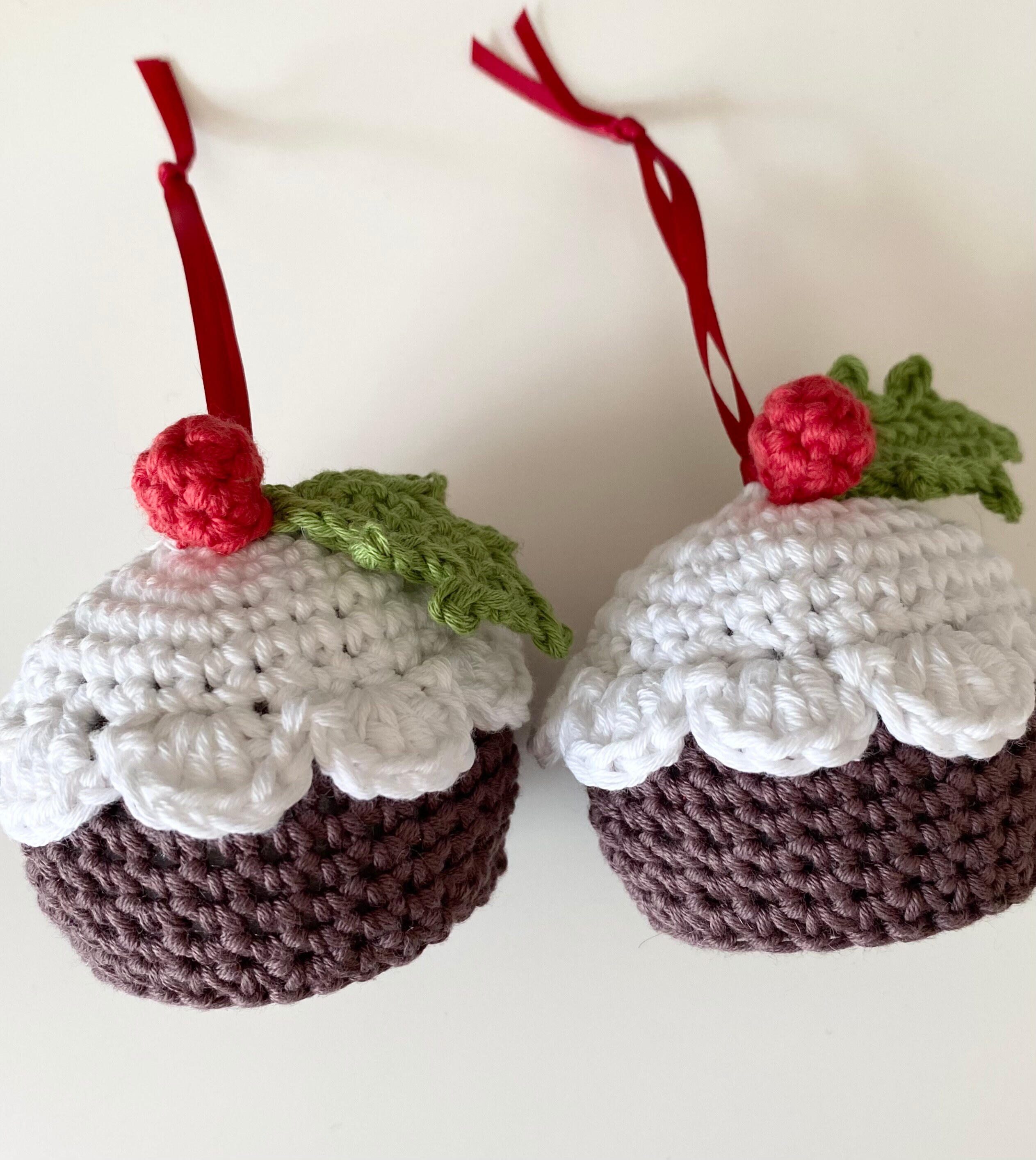 CROCHET PATTERN Christmas Pudding Tree Decoration US Terms (english ...