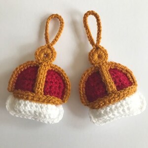 CROCHET PATTERN Royal Crown Tree Ornament, Door Hanger - US Terms ...