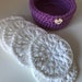 CROCHET PATTERN Face Cleansers/scrubbies and Pot, Reusable, Crochet ...