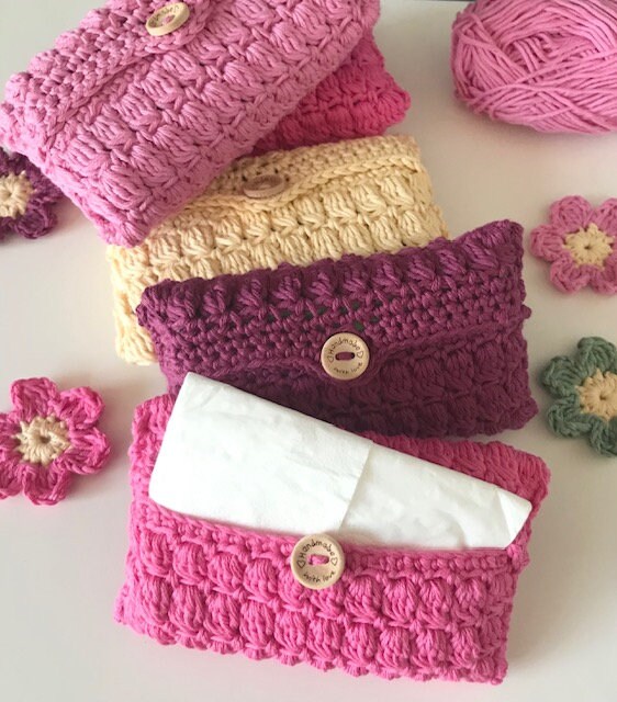 CROCHET PATTERN Pocket Tissue Cover. US Terms (english Only) - Etsy