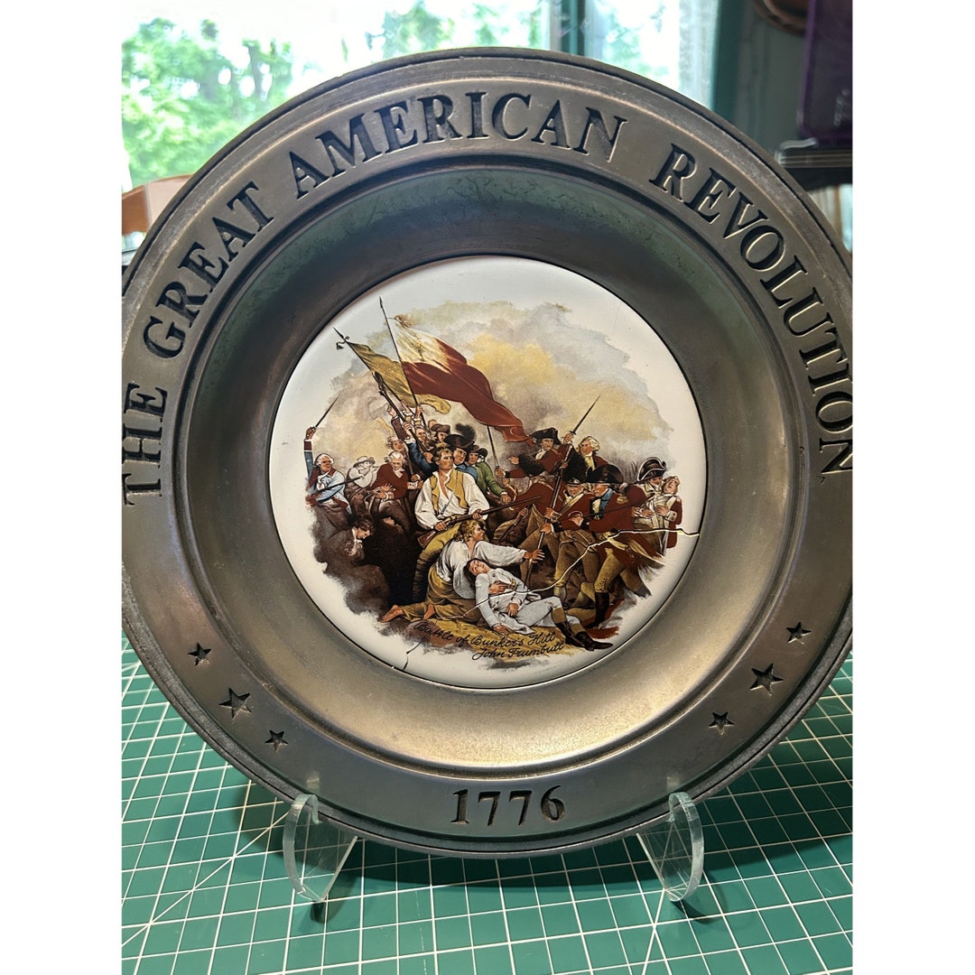 The Great American Revolution 1776 Pewter Plates Set of 2 by GIF1973 ...