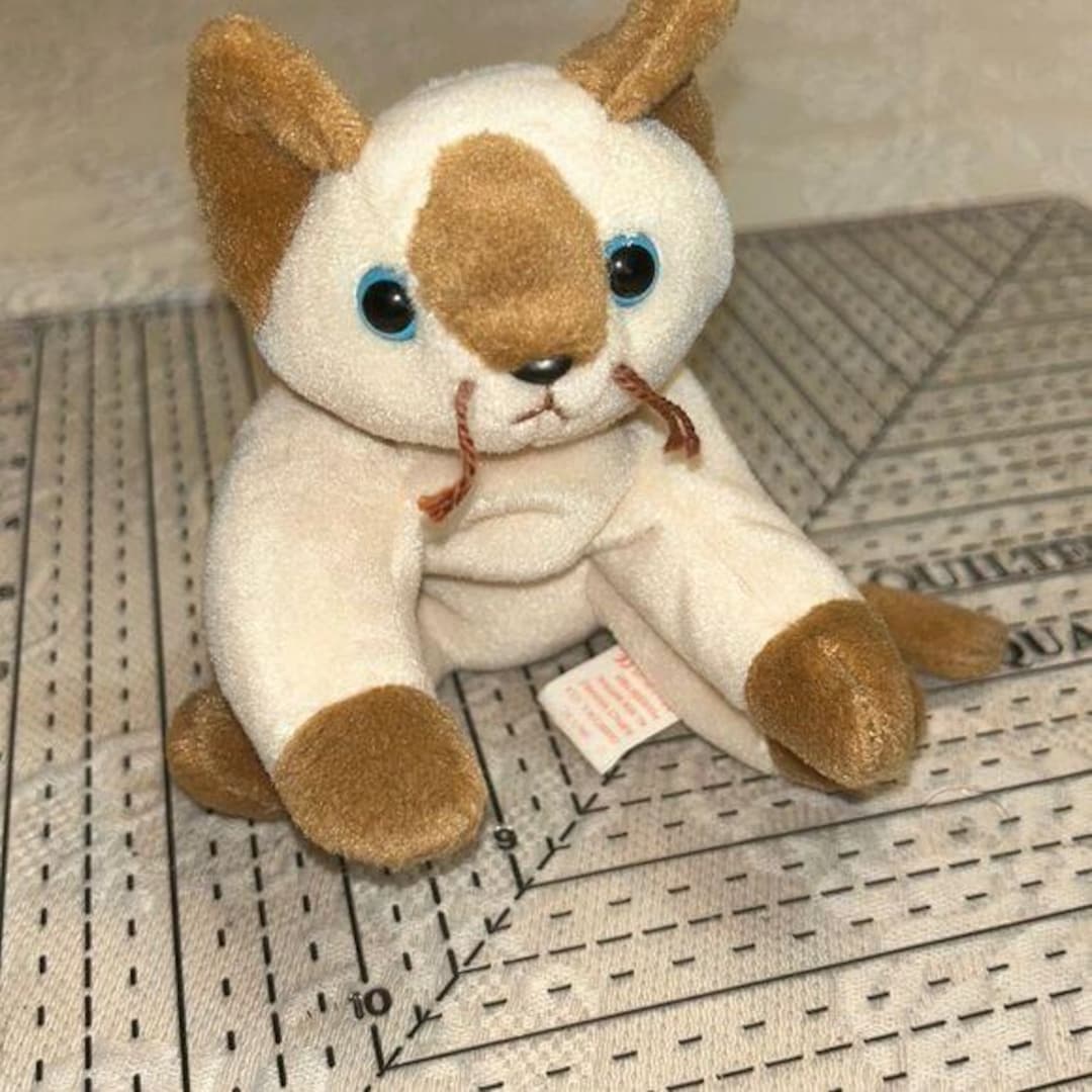 Ty Beanie Baby Siam the Cat Plush Toy 1996 Collectible With Tags ...