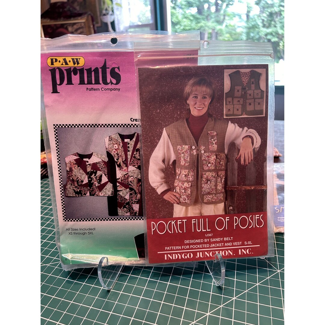 Indygo Junction Pocket Full of Posies & Paw Prints Crazy Vest Pattern ...