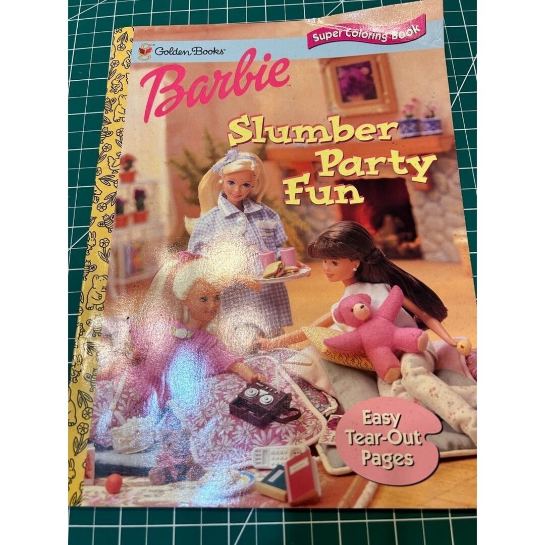 Vintage Barbie Slumber Party Fun Coloring Book - Etsy Canada