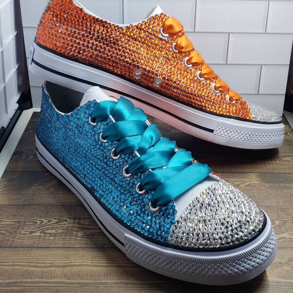Rhinestone Sneakers - Etsy