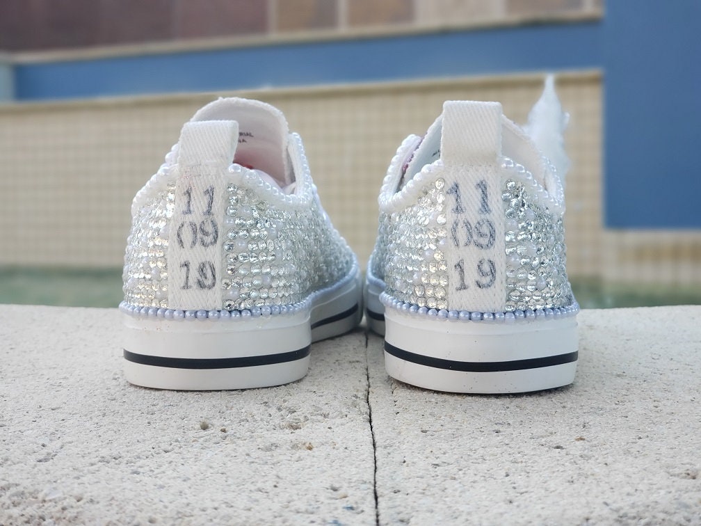 Women's Rhinestone Sneakers- Low Top - Etsy