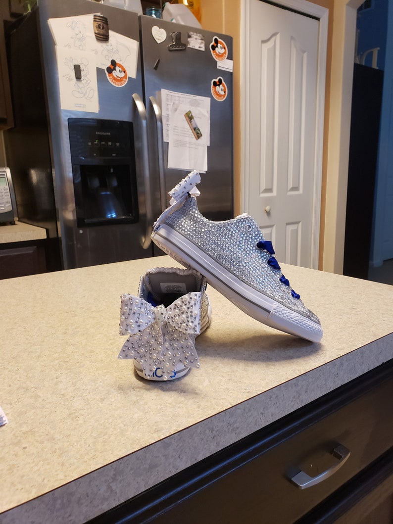 Women's Rhinestone Sneakers- Low Top - Etsy