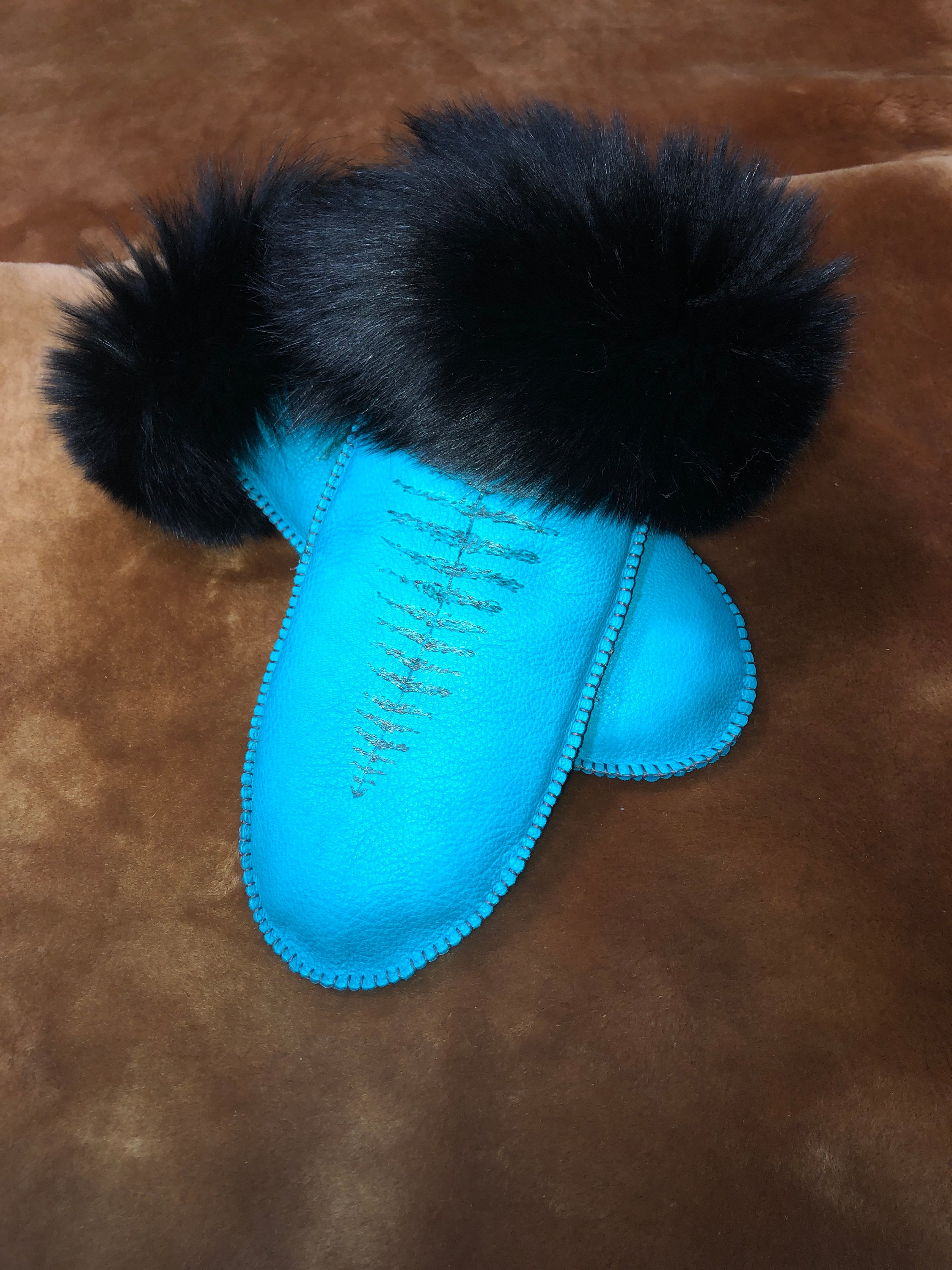 Warm, High End Leather Mittens - Etsy