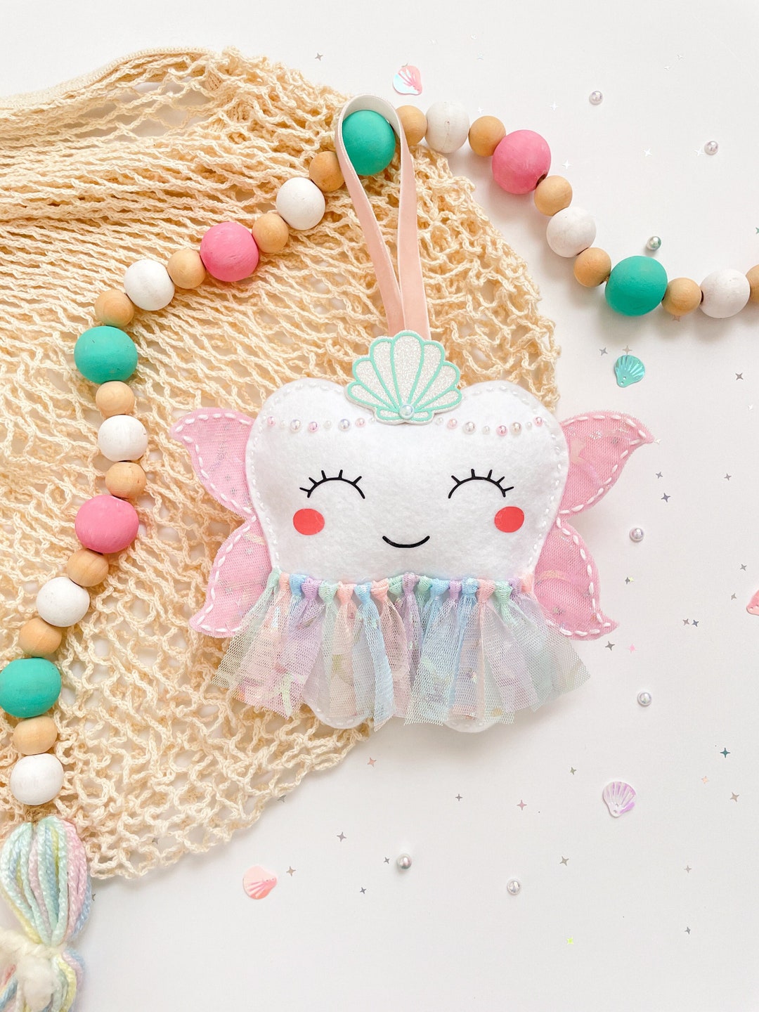 Customizable Girl Mermaid Tooth Fairy Pillow Mermaid Tooth Fairy Door ...