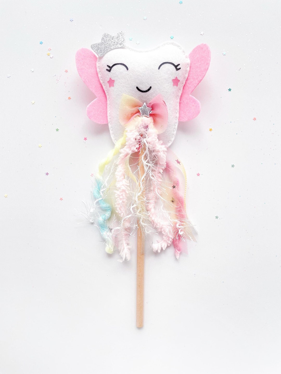 NEW Personalized Tooth Fairy Wand Tooth Fairy Rainbow With Crown ...
