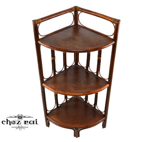 Wicker Corner Shelf - Etsy