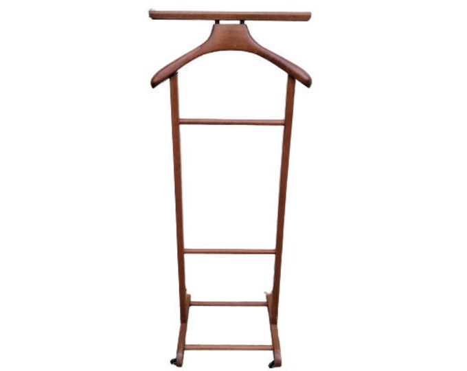 Vintage French Butler Stand Wooden Clothes Valet Stand Tie Trousers ...