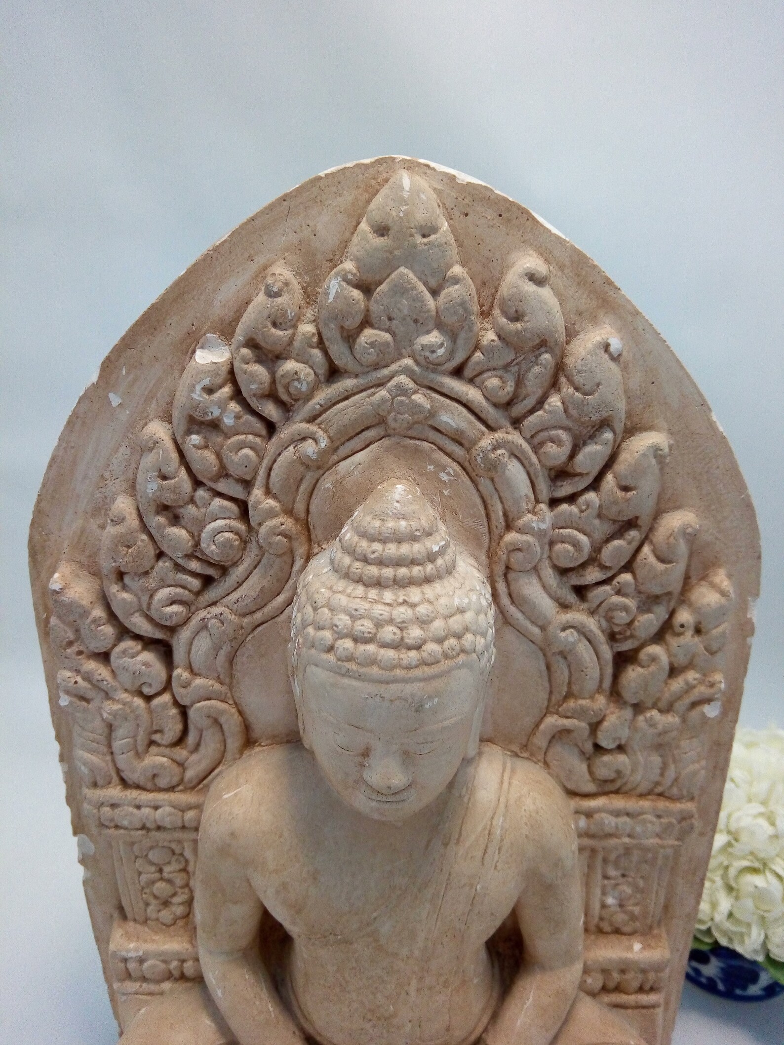 Vintage Buddha Statue Plaster Buddha Meditation Buddha Shelf | Etsy