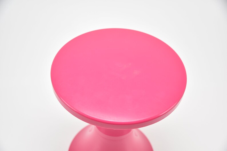 Vintage French Tam Tam Tabouret Stool Storage Plastic Pink Seat Chair ...