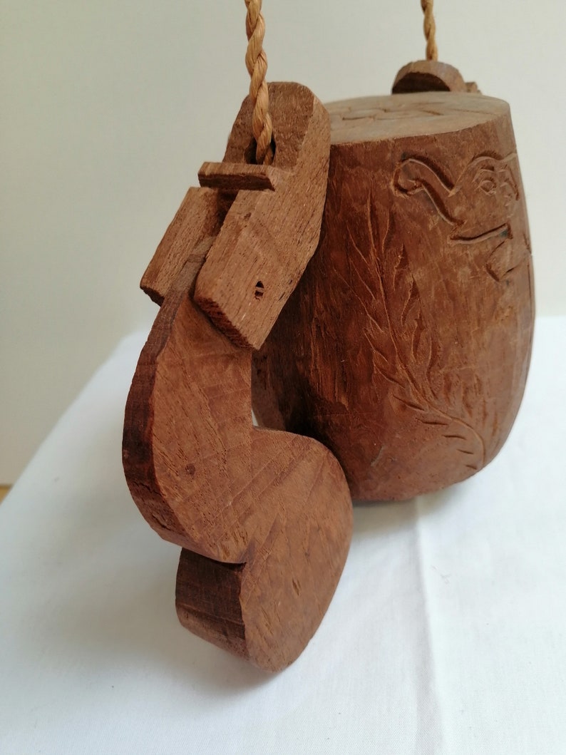 Vintage Wooden Camel Bell Chime Cow Bell Primitive Wooden Bell ...