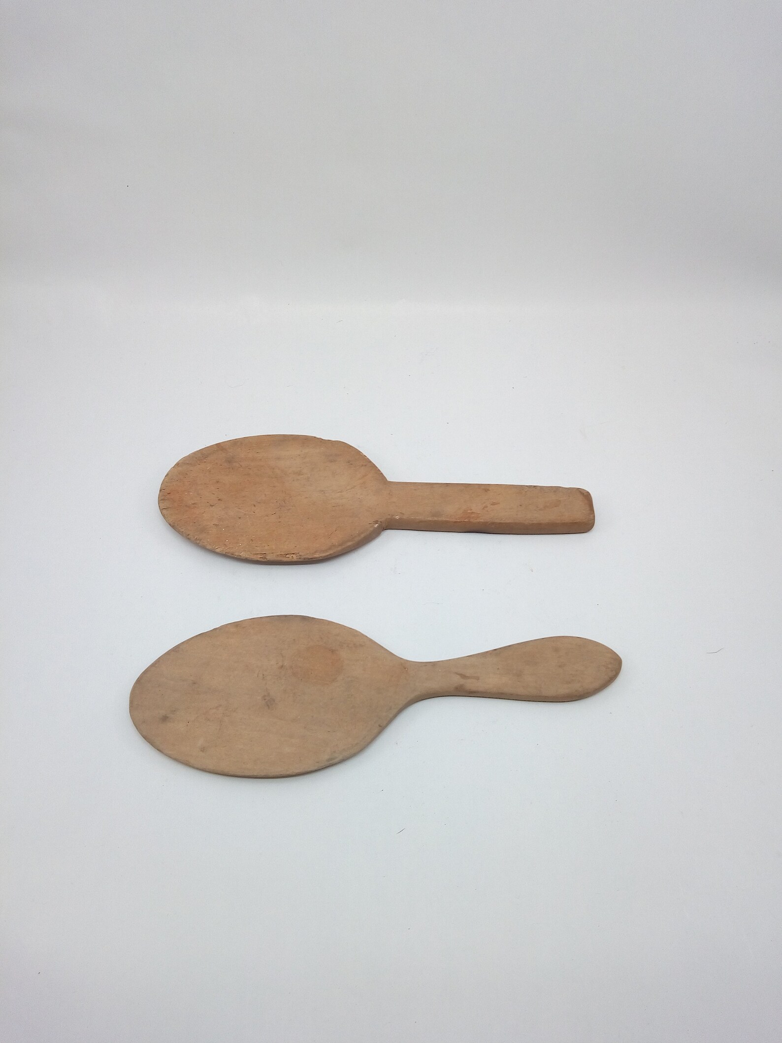 Vintage French Wooden Butter Spoon Flat Wooden Spoon Hand | Etsy