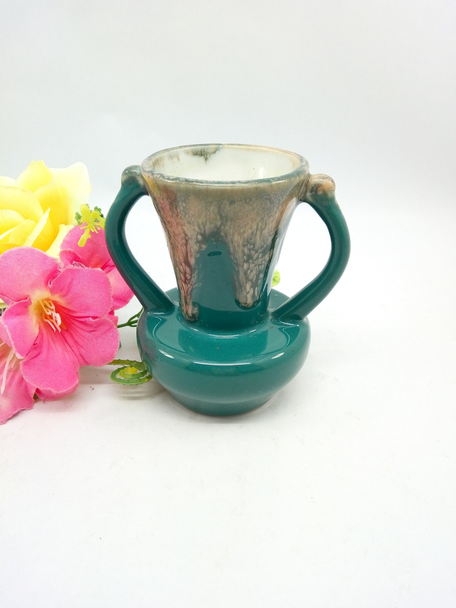 Vintage Mini Ceramic Vase Flower Display Shelf Display | Etsy