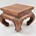 Vintage Opium Table Wooden Stool Coffee Living Room Flowerpot Plant ...
