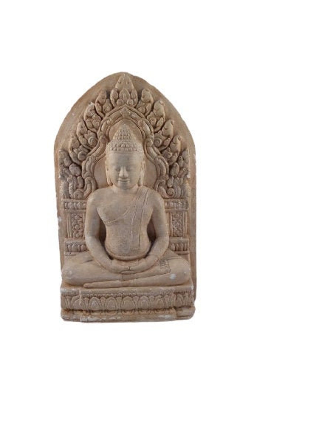 Vintage Buddha Statue Plaster Buddha Meditation Buddha Shelf Display ...