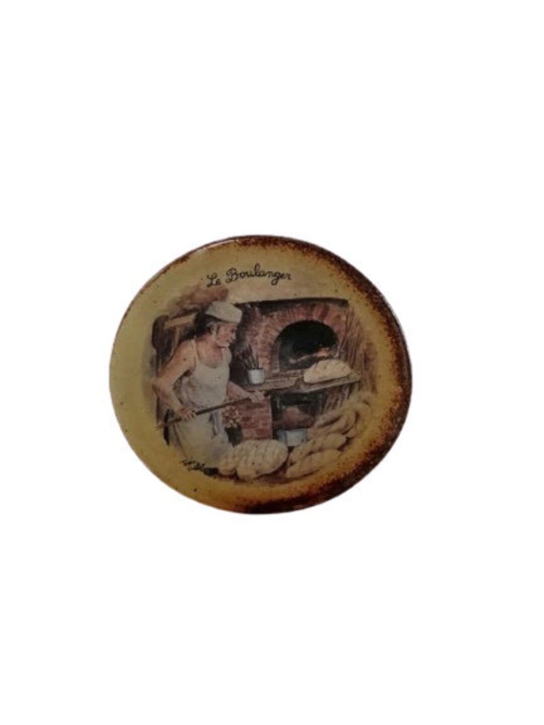 Vintage Earthenware Stoneware Pottery Glazed Plate Signed Terra Vecchia ...