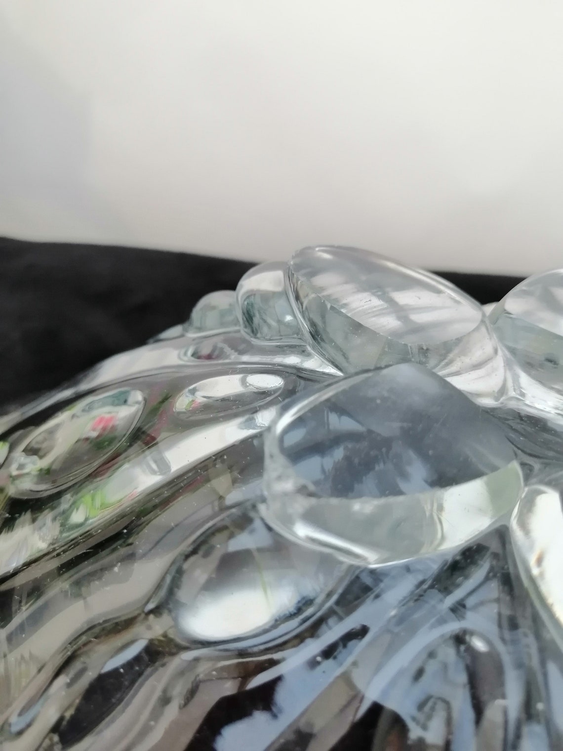 Vintage Oberglas Austria Thick Glass Bowl Dish Salad Fruit Bowl ...
