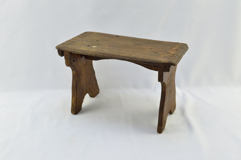 Vintage French Found Distressed Rustic Wooden Mini Bench Step - Etsy