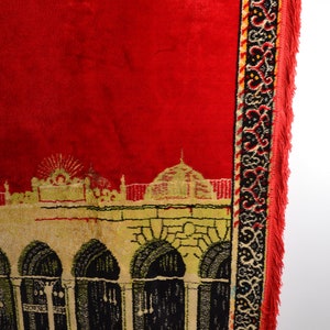 Vintage Middle Eastern Mosque Islam Muslim Tapestry Rug Wall Hanging ...