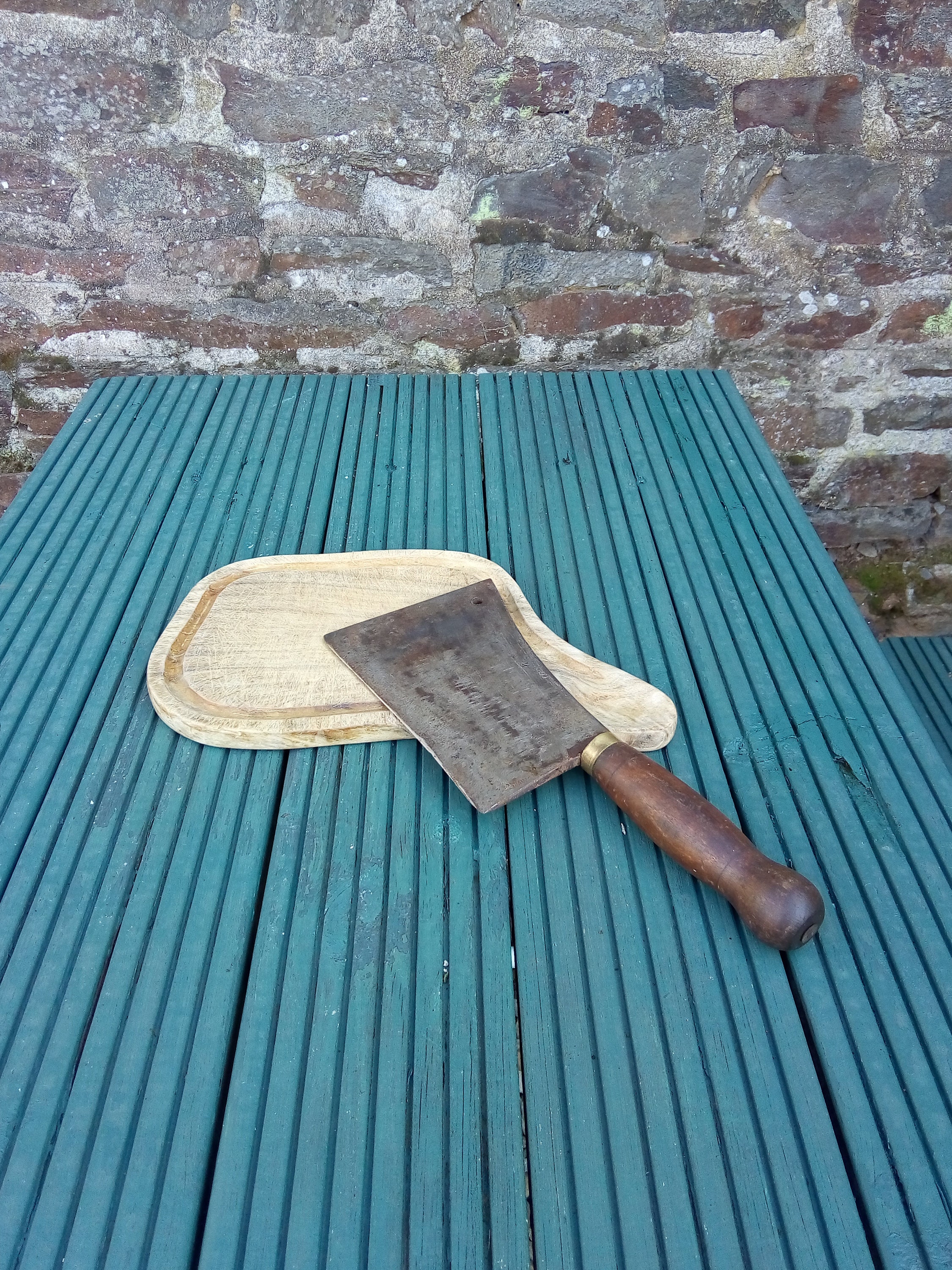 Vintage Meat Cleaver Chef's Knife Or Butcher's Knife | Etsy