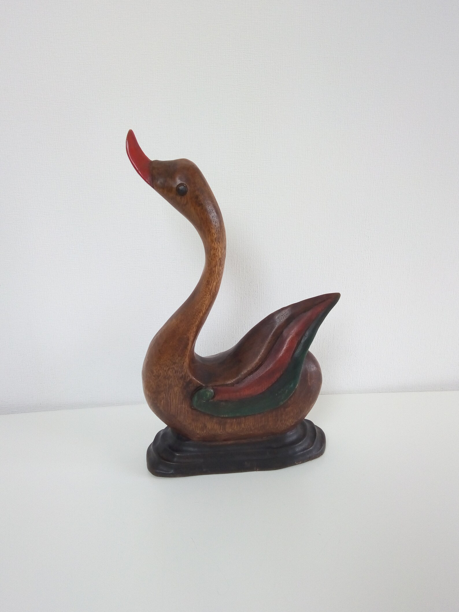 Vintage Wooden Carved and Painted Large Duck Statue Wooden - Etsy