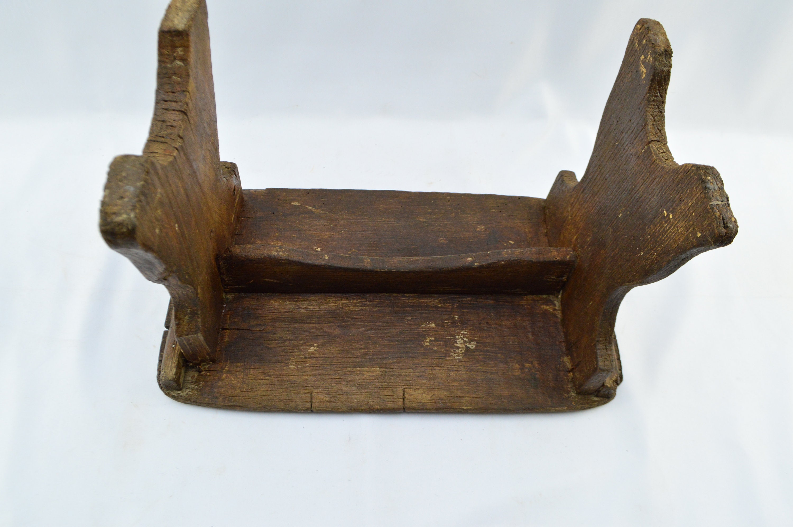 Vintage French Found Distressed Rustic Wooden Mini Bench Step - Etsy