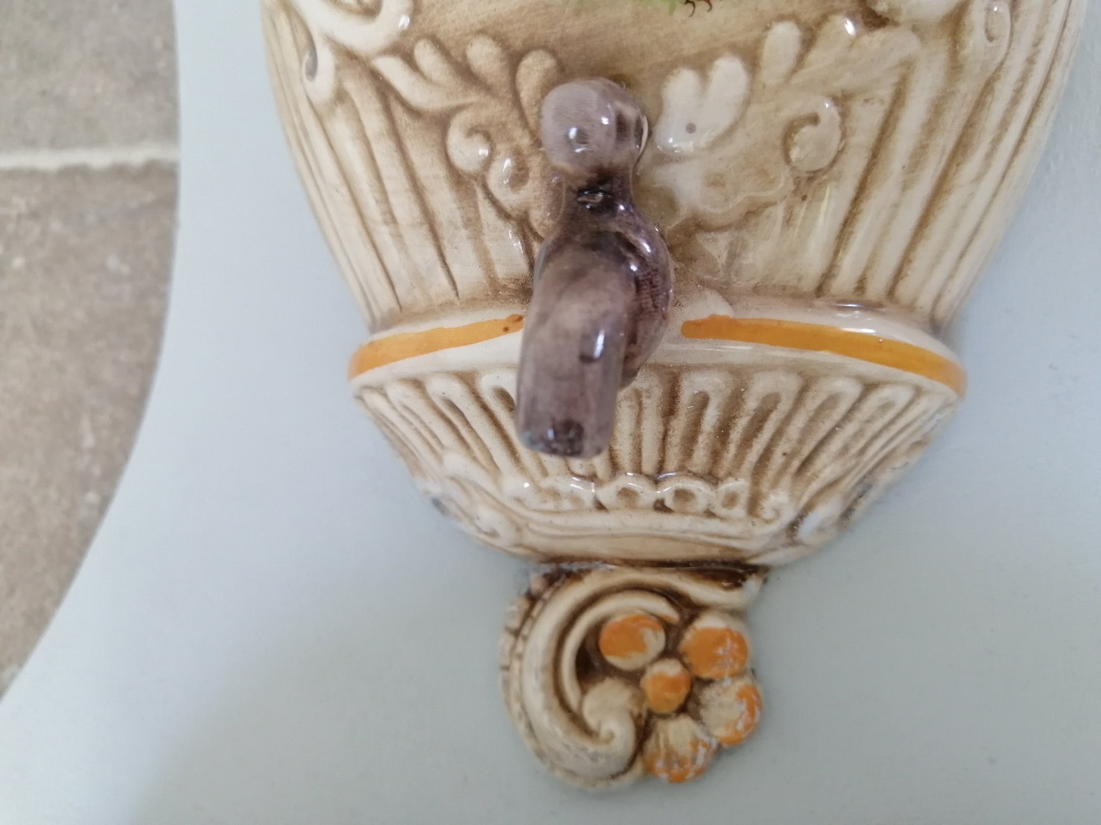 Vintage Ceramic Faux Water Lavabo Wall Hanging Wall Decor | Etsy