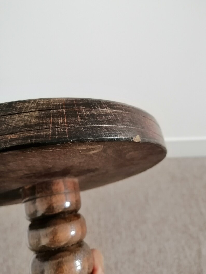 Vintage French Wooden Stand Clogs Feet Side Table Plant Stand - Etsy