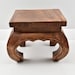 Vintage Opium Table Wooden Stool Coffee Living Room Flowerpot Plant ...